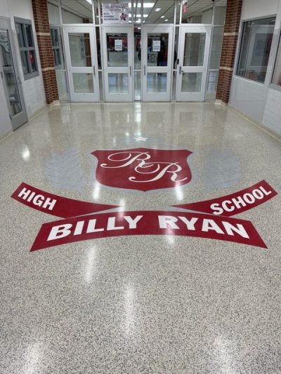 Billy Ryan High School Denton Texas Terrazzo USA billy-ryan-high-school-denton-texas-terrazzo-usa